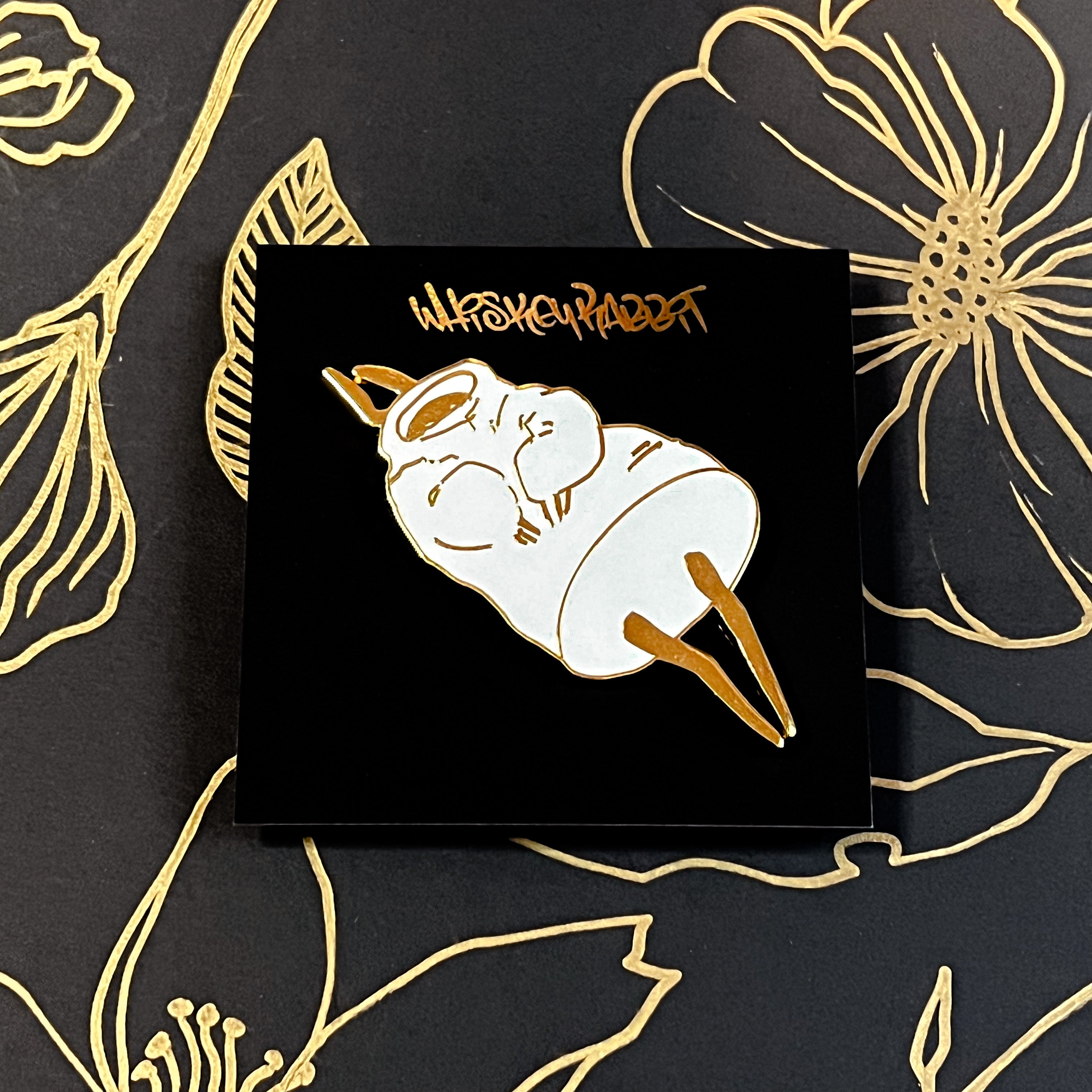 Stickbunny [Marshmallow] Hard Enamel Pin – Whiskey Rabbit