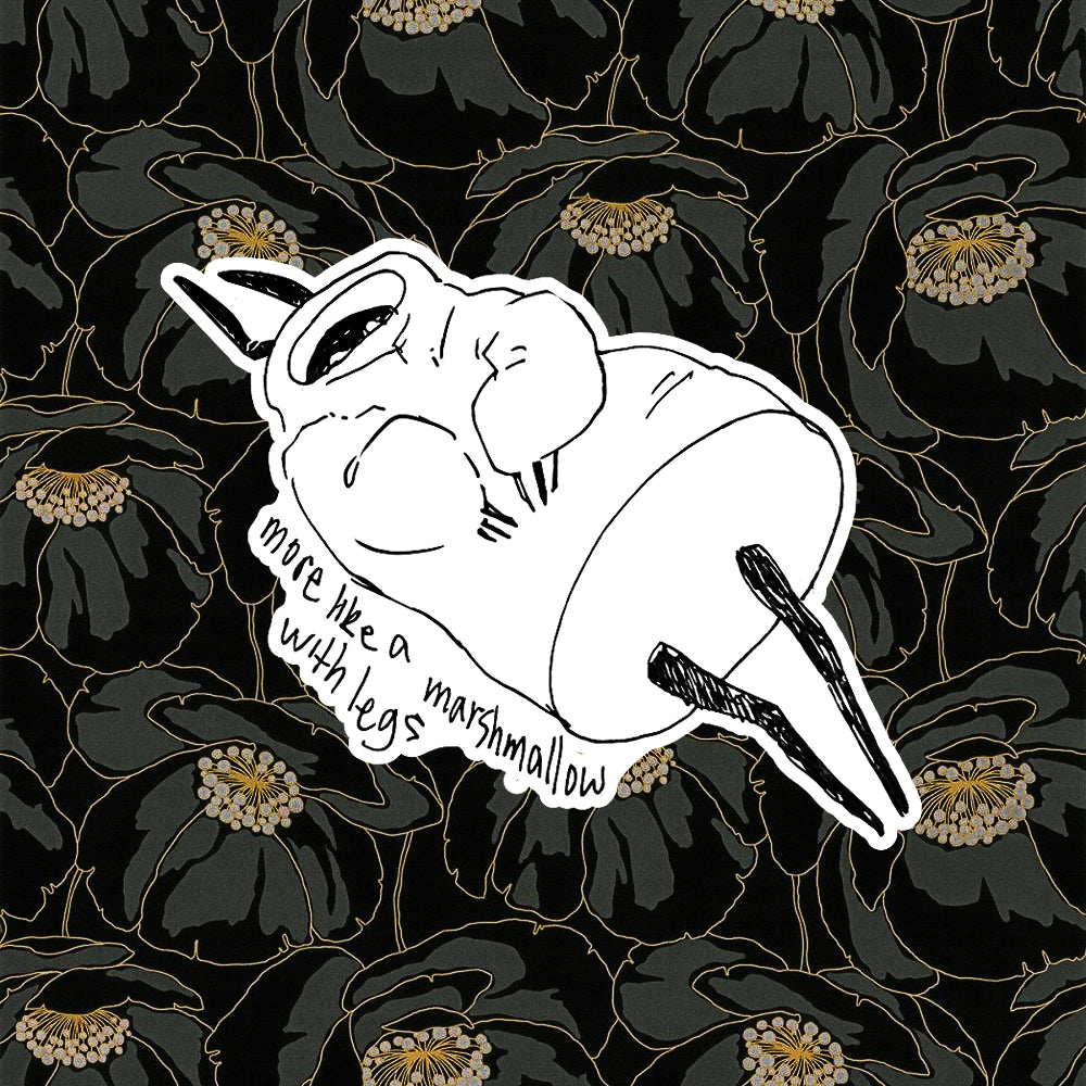 Stickbunny [Marshmallow] Sticker – Whiskey Rabbit