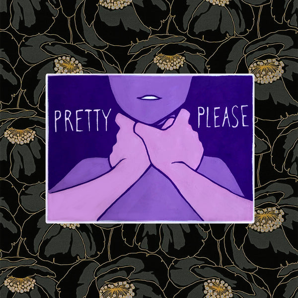 Pretty Please Sticker – Whiskey Rabbit